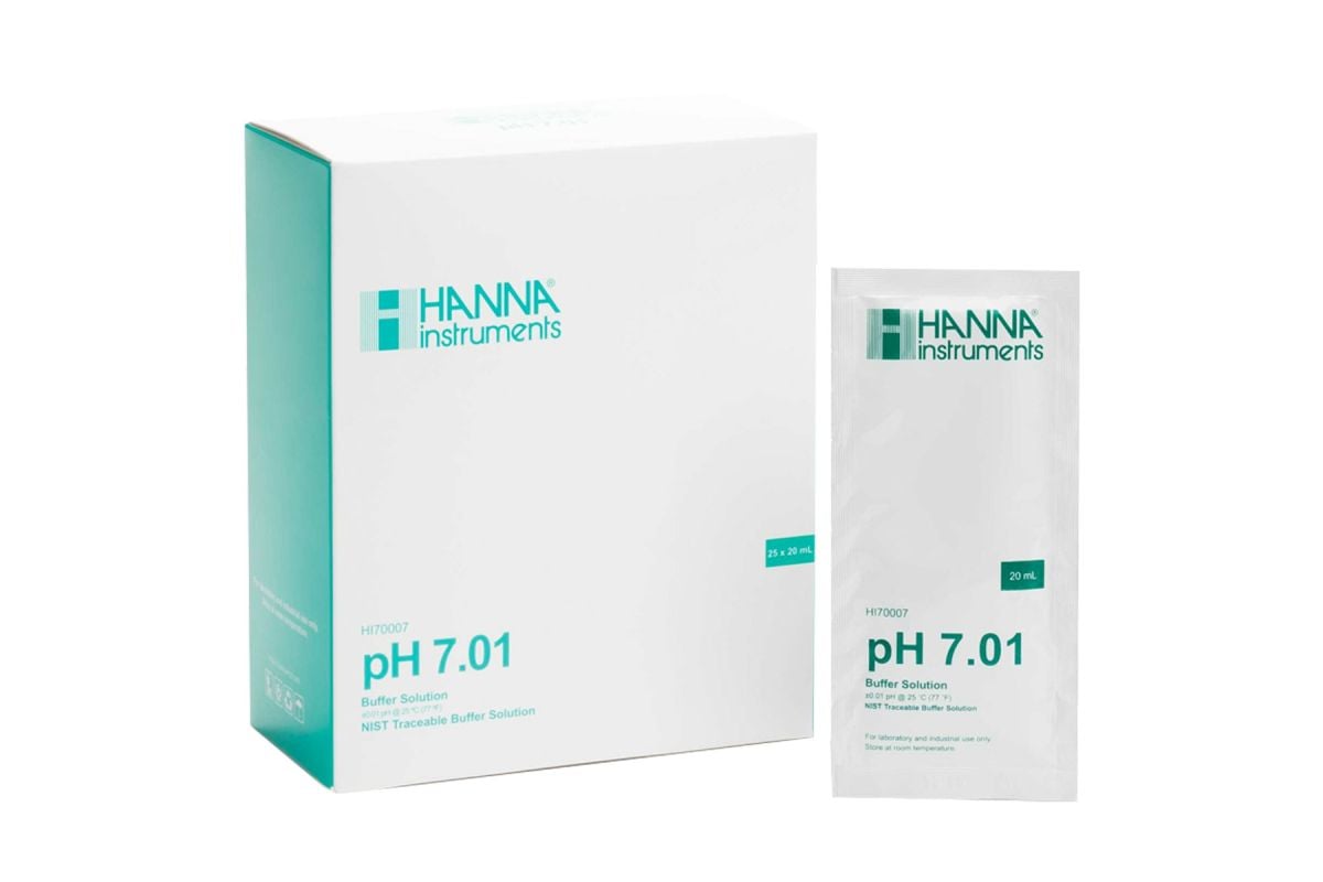 Hanna pH 7.01 Calibration Buffer Sachets (25x20ml) - HI70007P