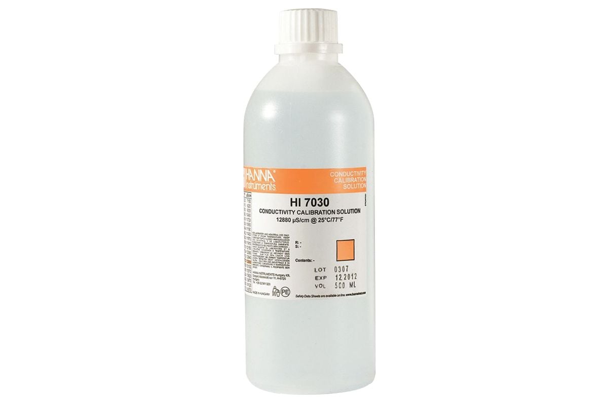 Hanna 12880 MS/Cm Conductivity Standard Solution 500 ml - HI7030L