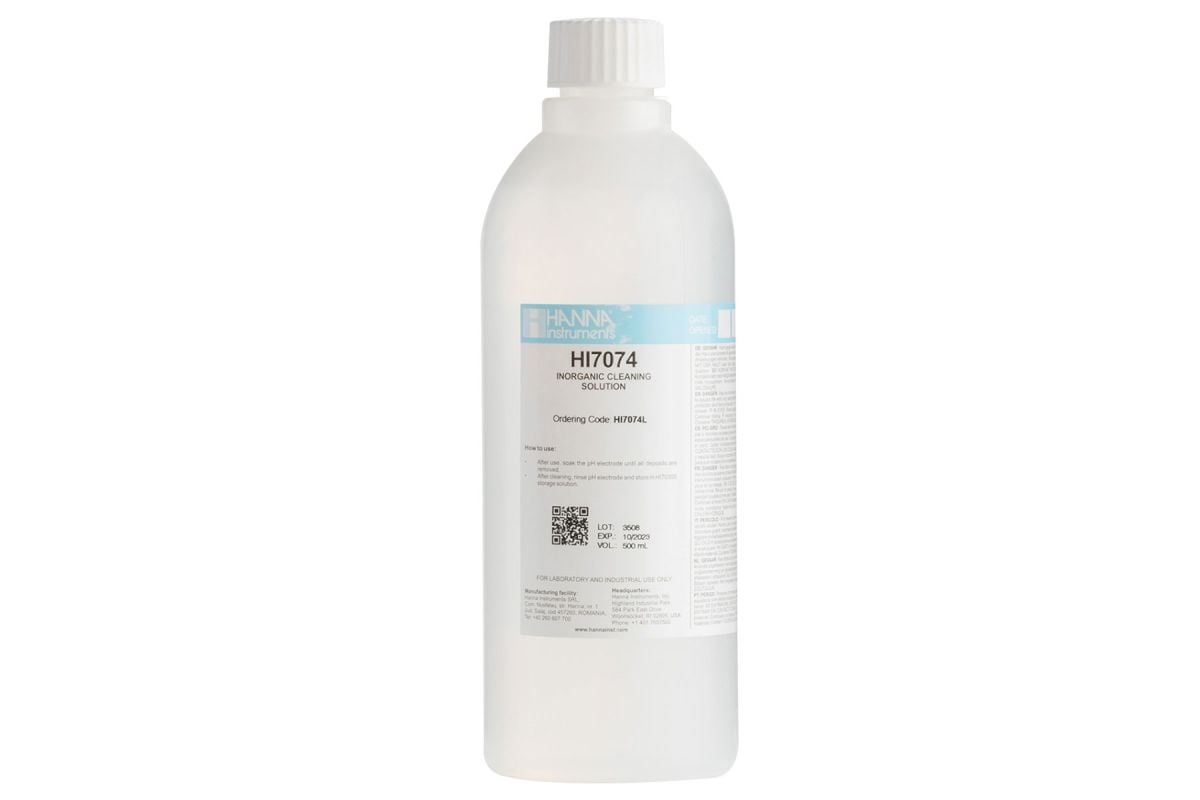 Hanna Electrode Cleaning Solution for Inorganic Substances 500ml - HI7074L