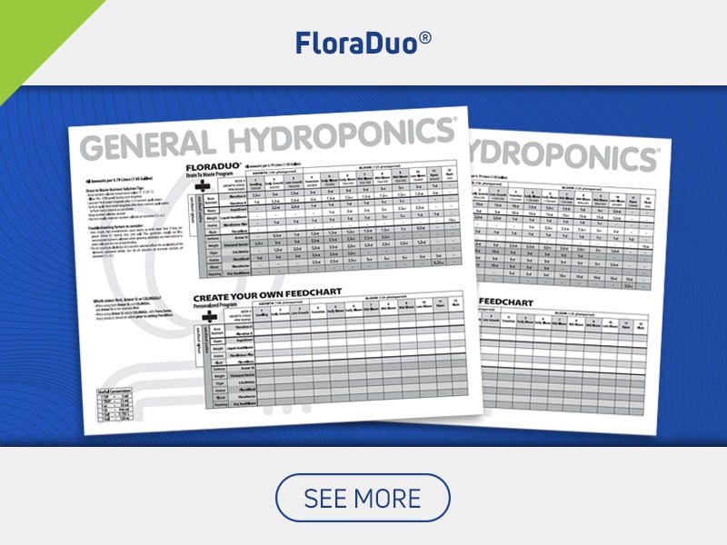 General Hydroponics Feeding Charts & Schedules